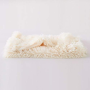 Reafort Luxury Long Hair, PV Fur, Faux Fur Body Pillow Cover/Case 21inx54in with Hidden Zipper Closure (Cream, 21inX 54in Pillow Cover)