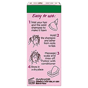 Garnier Haircare Whole Blends Oat Delicacy Softening Shampoo Bar for Fine Hair, Zero Plastic Packaging, Preservative/ Silicone/Soap & Dye Free, with Rice Cream and Responsibly Sourced Milk, 2.0 Oz