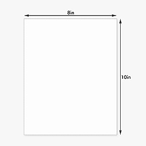 Somime 10-Pack White Uncut Picture Frame Backing Board,Acid Free 8x10 White Matte Picture Board for Photos