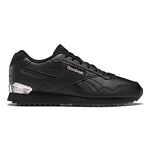 Reebok Women's Glide Ripple Clip Sneaker, Black/Rose Gold, 6