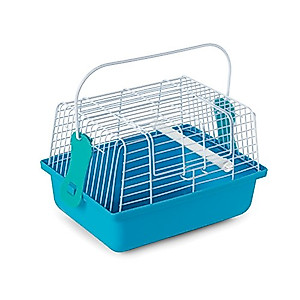 Prevue Pet Products Travel Cage for Birds and Small Animals, Blue (SP1304BLUE), 9.0" L x 5.6" W x 6.1" H