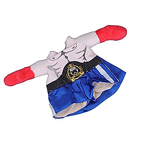 PENO Pet Halloween Costume, Stylish Dog Cosplay Clothes Boxing Clothes Exquisite Printing Cat Clothes for Parties