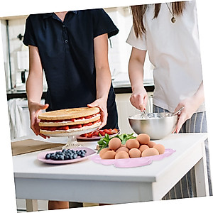 STOBAZA Plastic Dinnerware 4pcs Egg Storage Tray Plastic With Cover Egg Box Fruit Pies