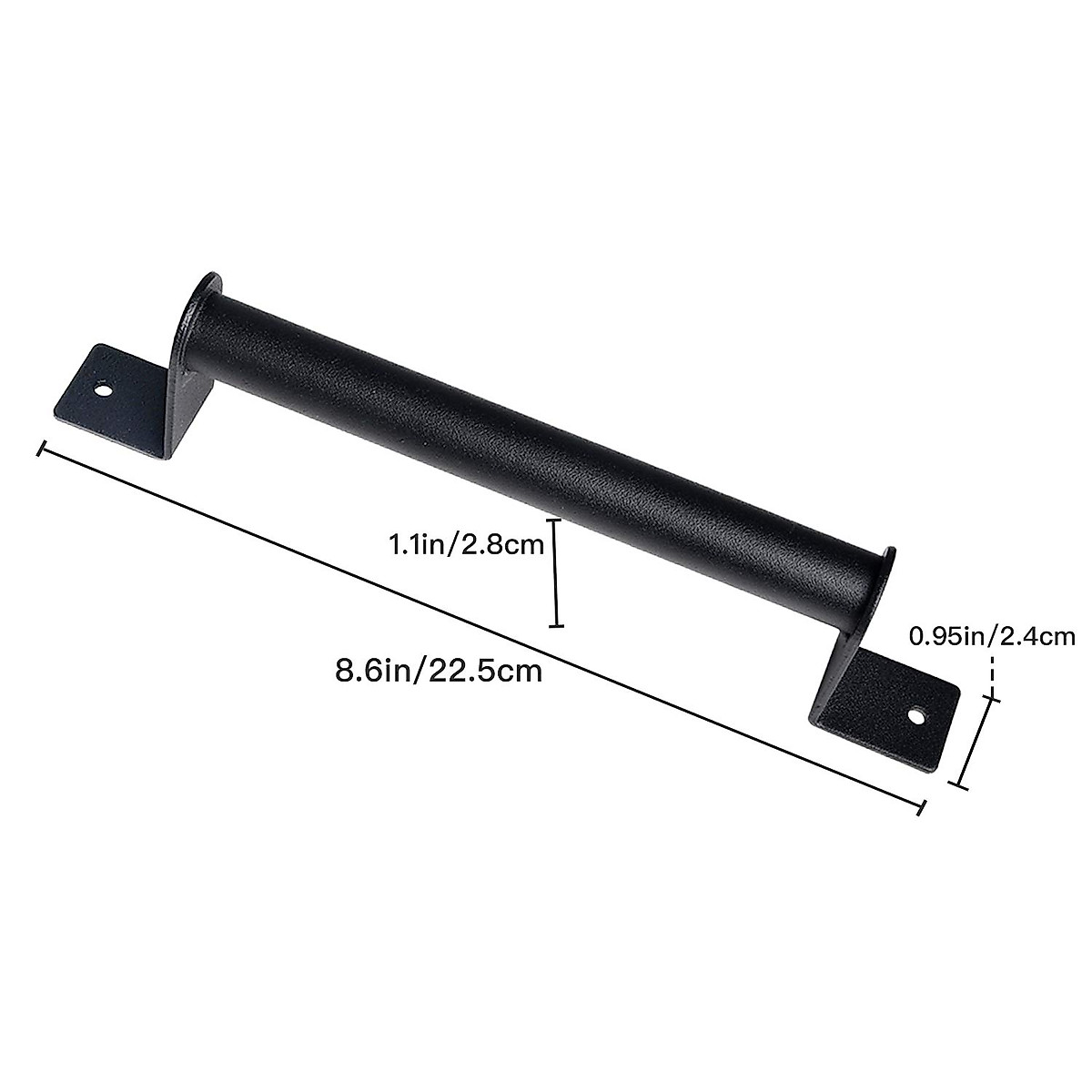 Supkiir Barn Door Handles, Supkiir Black Gate Handle Set (Pack of 2), Door Pull Handle for Sliding Barn Door Gate Cabinet Closet Drawer Garage Shed, Screws Included