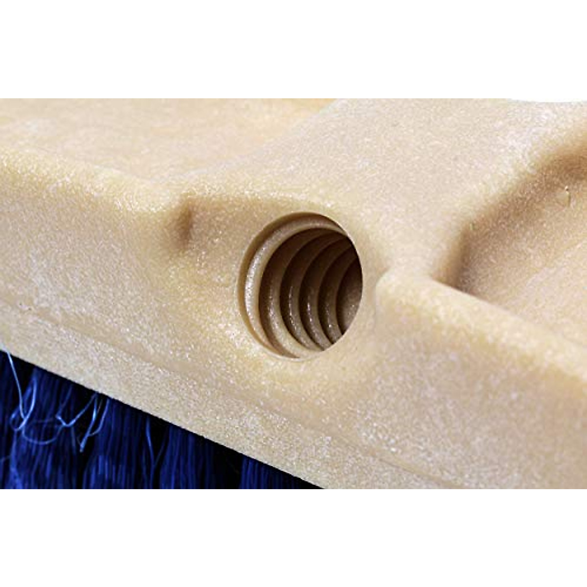 Guttermaster GM-215-8 Blue 8 Inch Oblong Medium Soft Flow Through Brush with Flagged Ends for RV's and Larger Vehicles