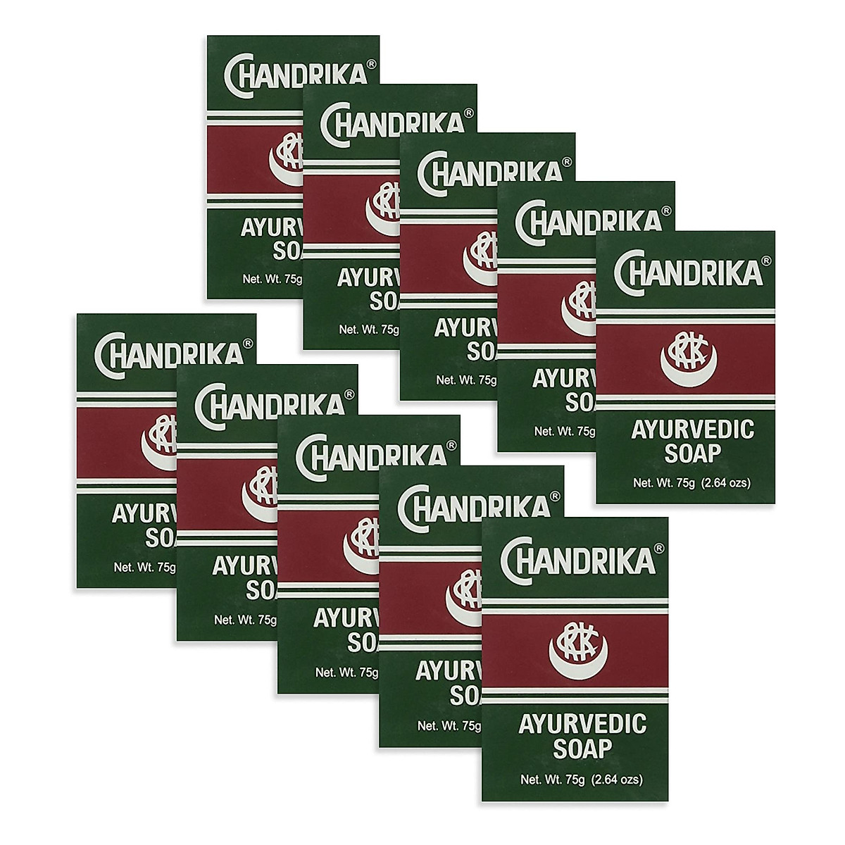Chandrika Soap Ayurvedic Herbal And Vegetable Oil Soap - 2.64 Oz - Case Of 10