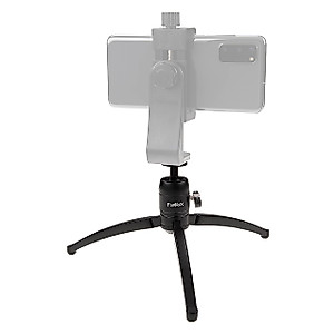 Fotodiox Pro Heavy Duty Tabletop Arched-Leg Tripod - All Metal, Foldable with Pan/Swivel Ballhead for Cameras, Monitors, LED Lights, Flashes, Mic and more