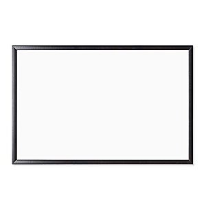 U Brands Magnetic Dry Erase Board, 23 x 35 Inches, Black Wood Frame (311U00-01)