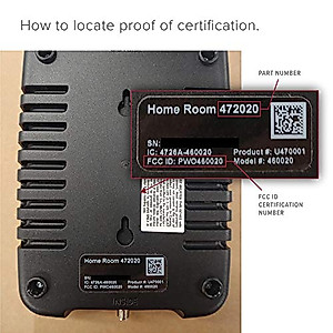 weBoost Home Room - Cell Phone Signal Booster | Boosts 4G LTE & 5G for all U.S. Networks & Carriers - Verizon, AT&T, T-Mobile & more | Made in the U.S. | FCC Approved (model 472120)