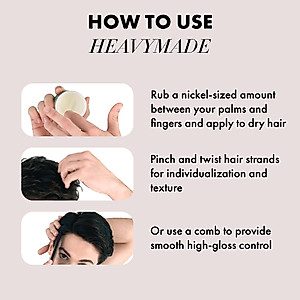 Hanz de Fuko Heavymade – Premium Men’s Hair Styling Pomade – Extreme Hold, High Shine – 2 oz.