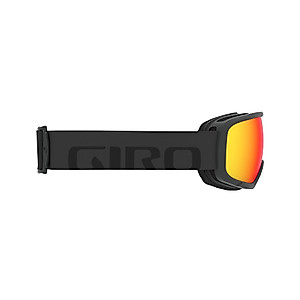 Giro Ringo Ski Goggles - Snowboard Goggles for Men, Women & Youth - Grey Wordmark Strap with VIVID Ember Lens