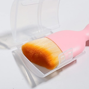 Reswish ESEWALAS Car Windshield Cleaning Tool,Soft Bristle Cleaning Brush,Auto Detail Brush Car Dash Duster Brush Interior Duster,Car Interior Cleaning Brush Dusting Brush (Pink with Cap)