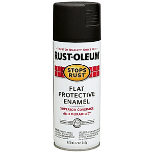 12 Oz Flat Black Gloss Protective Enamel [Set of 6]