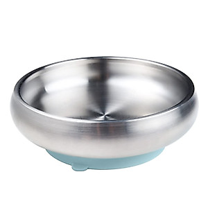 Fgomama x Little.b Double-Walled 18/10 Stainless Steel Cereal Bowl with Suction Base | 20oz / 600ml (pink)