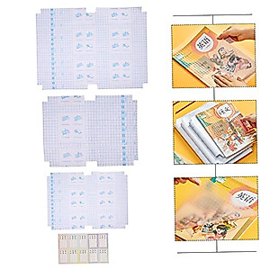 generic 90 pcs Plastic Clear Transparent Notebook Protection Exercise A Protective Soft Books Kids Self for Textbook Diary Book Students Sleeves Student Wrap School Covers Adhesive