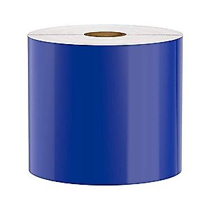 Premium Vinyl Label Tape for DuraLabel, LabelTac, VnM SignMaker, SafetyPro, Viscom and Others, Blue, 4" x 150'