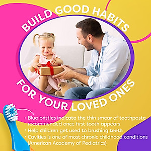 Trueocity Baby Toddler Toothbrush 4 Pack, Soft Bristles, Teething Finger Handle Toothbrushes for 0-2 Years - Training First Set (Blue, Green, Orange) - BPA Free