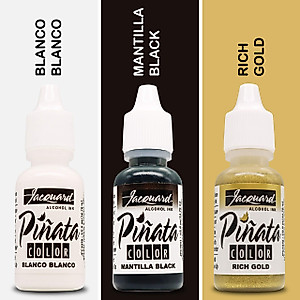 Jacquard Piñata Alcohol Ink Made in USA - Original Exciter Pack - 9 Colors - 1/2 Ounce Bottles - Bundled with Moshify Blending Pen