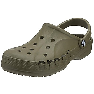 Crocs Men's and Women's Baya Clog |Comfortable Slip On Shoe| Casual Water Shoe, 12 US Women / 10 US Men, Army Green