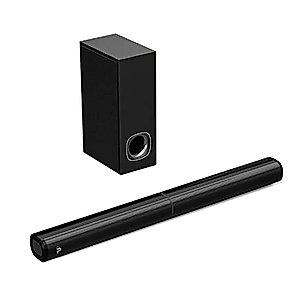Sound Bar for TV, PHEANOO 2.1 CH Soundbar with Subwoofer, HDMI(ARC)/Bluetooth 5.0/Optical/AUX Connectivity – D5