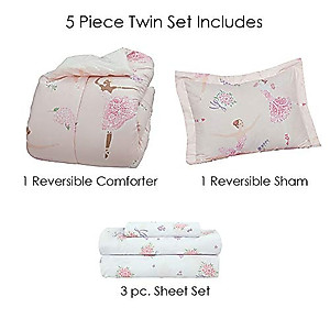 Kidz Mix Dancing Ballerinas Bed in a Bag, Twin