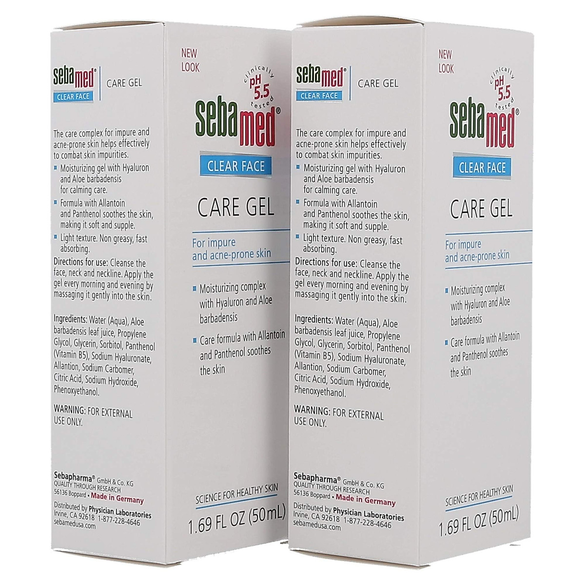 SEBAMED Clear Face Care Gel 50ml - (Pack of 2)