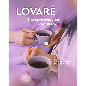 LOVARE Tea Bags Variety Pack - Made in Ukraine - Black and Green, Floral Berry, Mixed Blend Assorted Tea Collection - Tea Sampler - Tea Gift Sets for Tea Lovers (60 Bags - 12 Tastes)