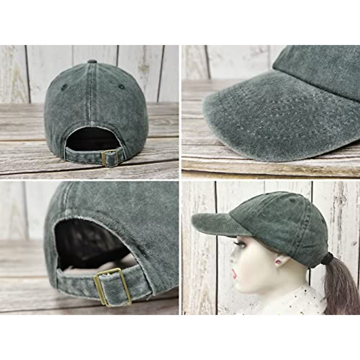 Enodtter Women Want Me Fish Fear Me Hat Trout, Fishing Gifts, Embroidered Army Green Baseball Cap for Men, Adjustable Cotton Dad Hat