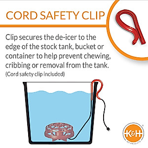 K&H Pet Products Submersible Ultimate Pail & Bucket Deicer Red 250 Watts