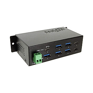 7 Port USB 3.2 Gen 1 Type-C Hub w/ESD Surge Protection & USB-C Upstream