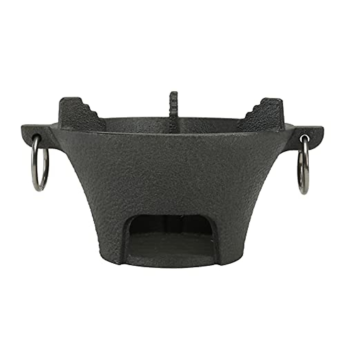 YARNOW Tabletop Grill Cast Iron Charcoal Grill Japanese Style Hibachi Grill Portable Barbecue Stove for Home Picnic（Stove Only）