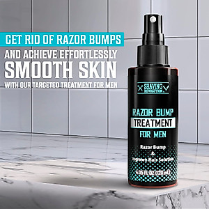 Viking Revolution Razor Bumps Treatment for Men Ingrown Hair Removal - After Shave for Men Ingrown Hair Serum - Salicylic Acid Bump Stopper Ingrown Hair Treatment for Men Razor Burn Treatment for Men