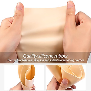 30 Sheets Skin Practice 8 x 6 Inch Double Sides No Ink Needed Skin Practice Pad, Microblading Eyebrows or Lips Practice, Microblading Supplies for Beginners and Artists