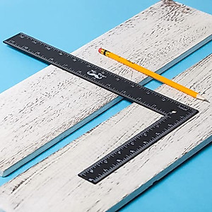 Mr. Pen- Carpenter Square, Framing Square, 8 inch x 12 inch , Carpenters Square , Right Angle Ruler, Framing Tools, L Shape Ruler, Metal Square, Steel Square