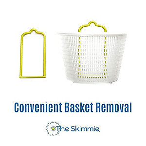 The Skimmie Universal Skimmer Basket Handle - Durable, Fits Most Pool Vacuum Skimmer Lid and Fits Most Skimmer Baskets for Hassle-Free Debris Removal - Includes 2 Stainless Steel Screws