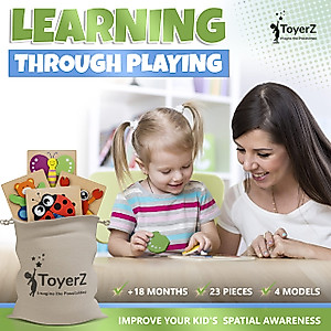 Magnetic Color and Number Maze - Wooden Puzzle Baby Toys