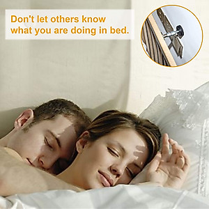 Neatbuddy 4PCS Black Adjustable Bed Frame Anti-Shake Tool, Headboard Stoppers with Free Furniture Pads and Screws, No More Creaking, Protect The Wall from Banging, Easy to Install (1.18"-3.54")