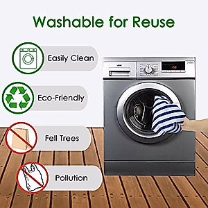 BeeGreen Reusable Grocery Bags Shopping Bags Groceries Totes 12 Pack 50LBS Foldable Fashion Bags w small bag Geometry Large Grocery Bags w handles Bulk Washable Heavy Duty Polyester Fabric Cloth