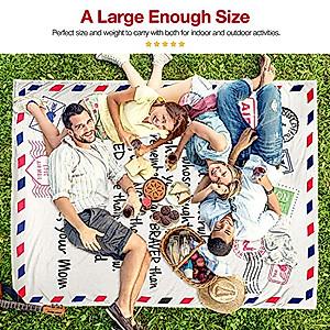 KPX Inspirational Flannel Blanket to My Daughter from Mom Letter Printed Quilts Blanket Christmas Birthday Graduation Gift for Adult Girl Plush Throw Blankets (51X60 Inch)