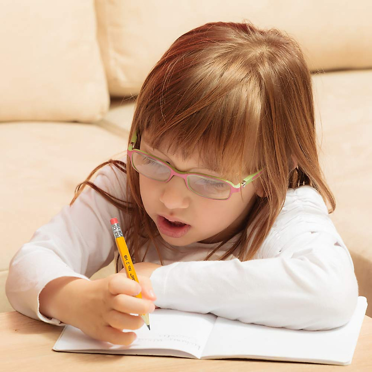 Rarlan Golf Pencils with Erasers, 2 HB, Pre-Sharpened, 200 Count Bulk Pack