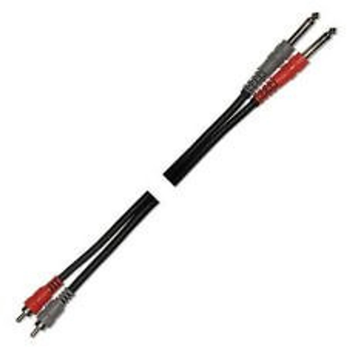 HOSA CPR-203 Stereo Interconnect Cable Connector Dual 1/4" TS to Dual RCA - 3 m