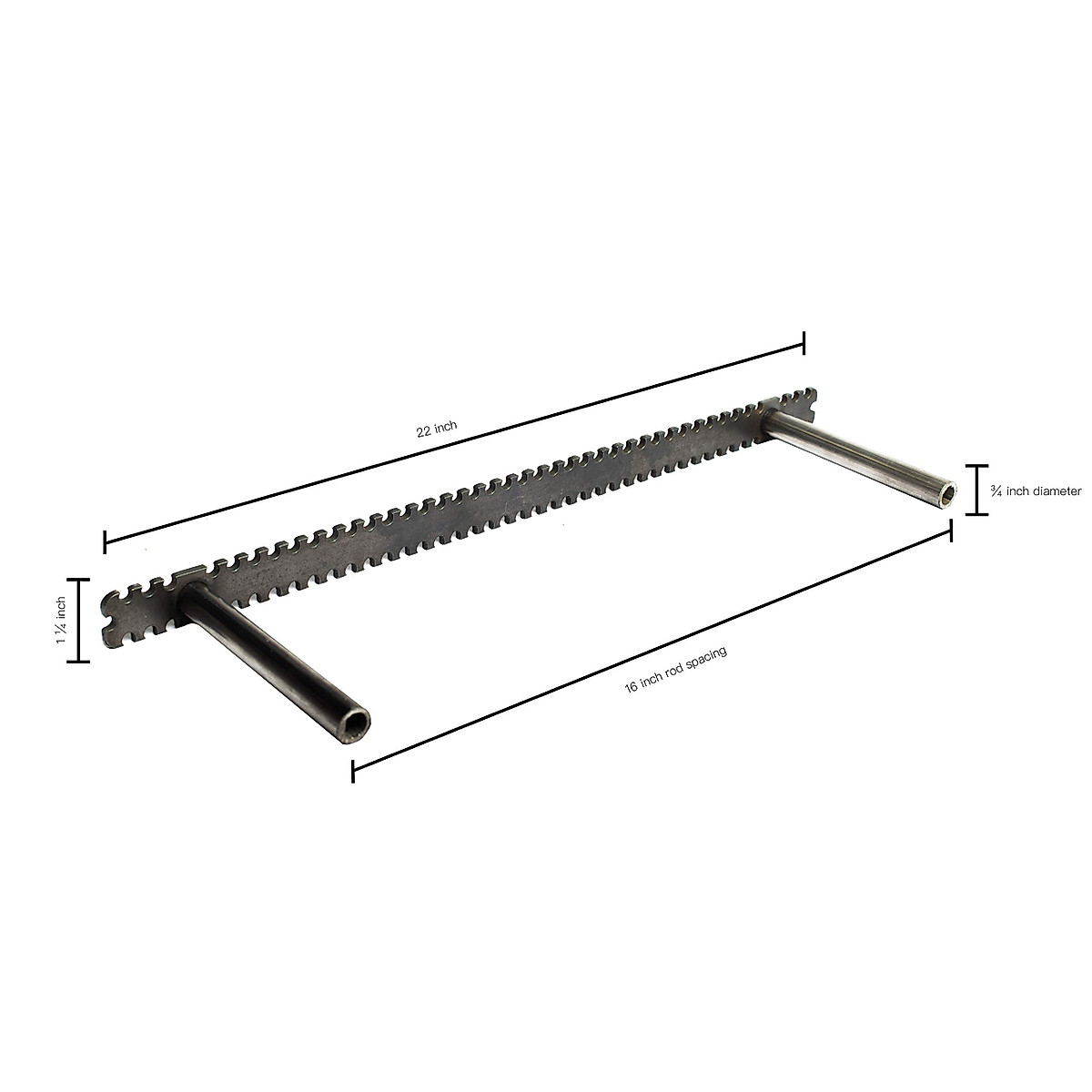 Heavy Duty Floating Shelf Bracket - 1 1/4 backplate - 9 sizes - 3/4 Rod Diameter - 4, 6, and 9 inch rod length