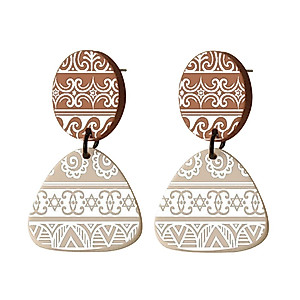 Silk Screen Stencils for Polymer Clay, Reusable Silkscreen Print Leaf Flower Polymer Clay Silkscreen Tool for Printing on Clay & Other Jewelry Clay Earrings Decoration