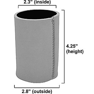 Blank Neoprene Full Bottom Can Coolie (Variety Color 10 Pack)