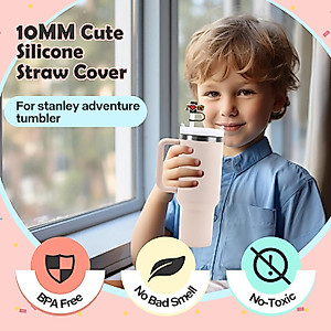 Cuiting 10PCS Taylor Straw Cover Cap for Stanley 10mm Straw Toppers for 30&40 Oz Tumbler Cup Accessories