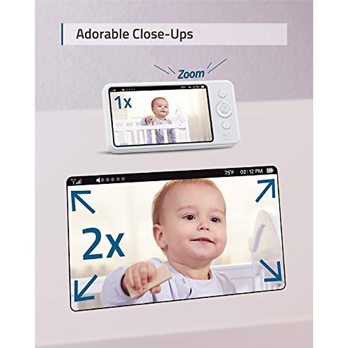 eufy Security, SpaceView Pro Video Baby Monitor with 5" Screen, Two-Way Audio, Security Camera, 720p, Pan & Tilt, Night Vision, Lullaby Player, Wide Angle Lens Not Included (No App Required)