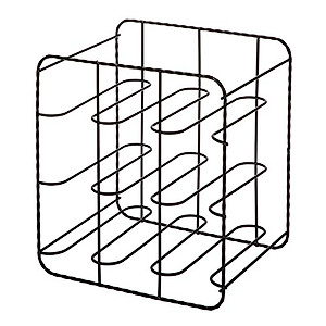 Home Zone Living Wine Rack - Countertop Freestanding Holder, Stores up to 9 Bottles