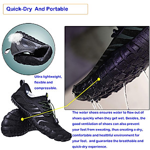 Water Shoes Men,Mens Water Shoes,Water Shoes Women,Barefoot Shoes,Quick Dry Aqua Swim Shoes,Slip-on Soft Beach Shoes,Quick Dry Water Shoes,Aqua Sports Outdoor Shoes for Pool Beach Surf Walk Water Yoga