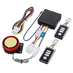 DC12V Motorcycle Anti-Theft Alarm Security System Remote Control Engine Start Bike Anti-Hijacking Cutting Off Remote Engine Start Arming Disarming