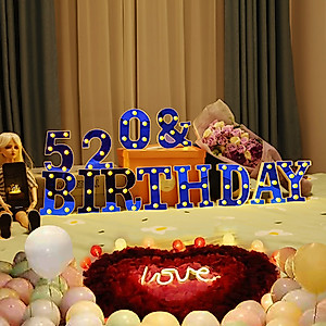 Led Marquee Letter Lights Sign Light Up Letters for Home Cafe Bar Party Wedding Birthday Christmas Decoration Battery Operated Alphabet Initials Lamp Letters Night Lights in Bedroom (Royal Blue, V)